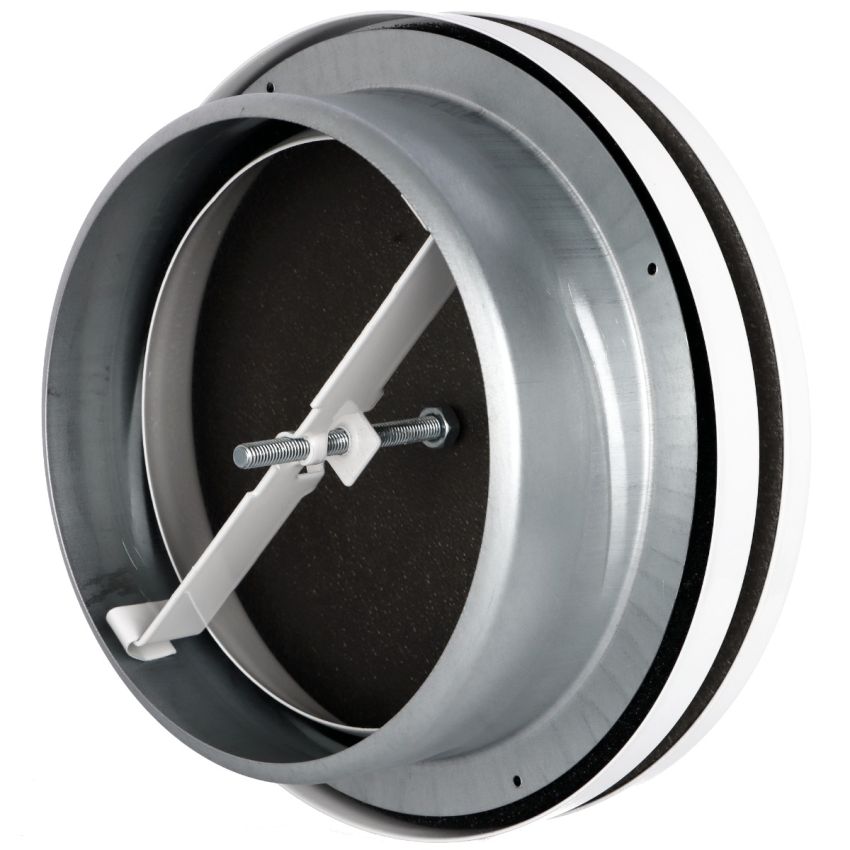 DOMUXBouche VMC 125mm en acier inoxydable brossé - Réglable - Inox 304-